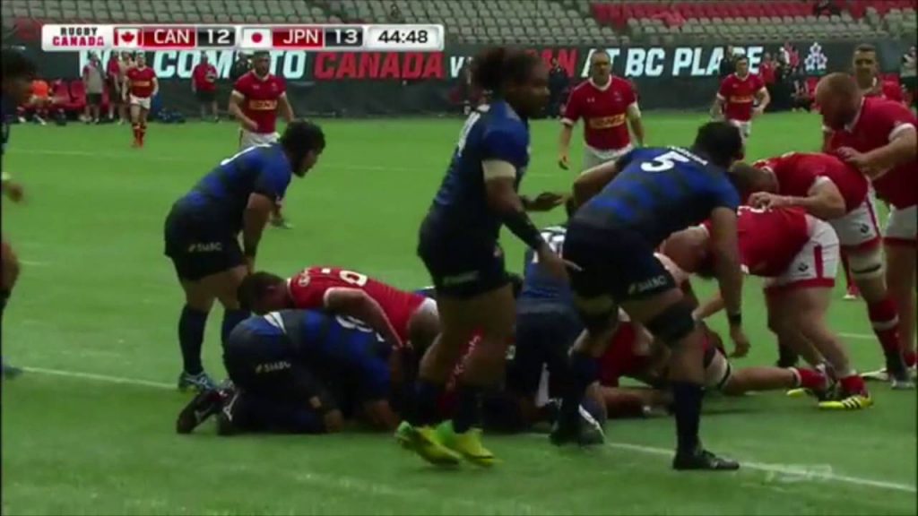 Japan national rugby union team won Canada